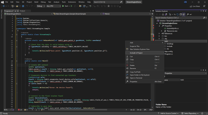 Stream Engine Tutorial - C# - Tobii Developer Zone
